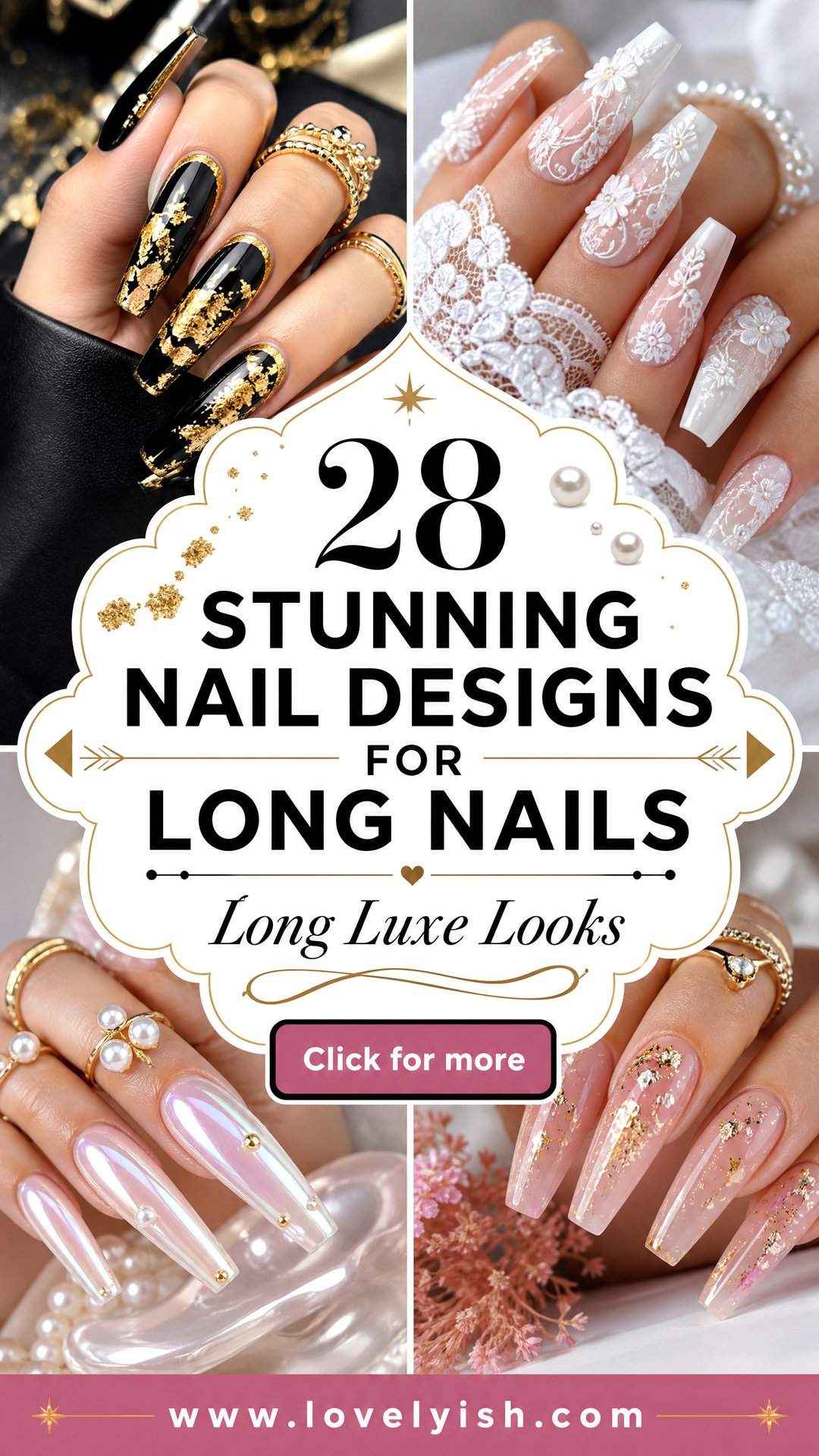 28 Stunning Nail Designs for Long Nails to Try Now – Lovelyish