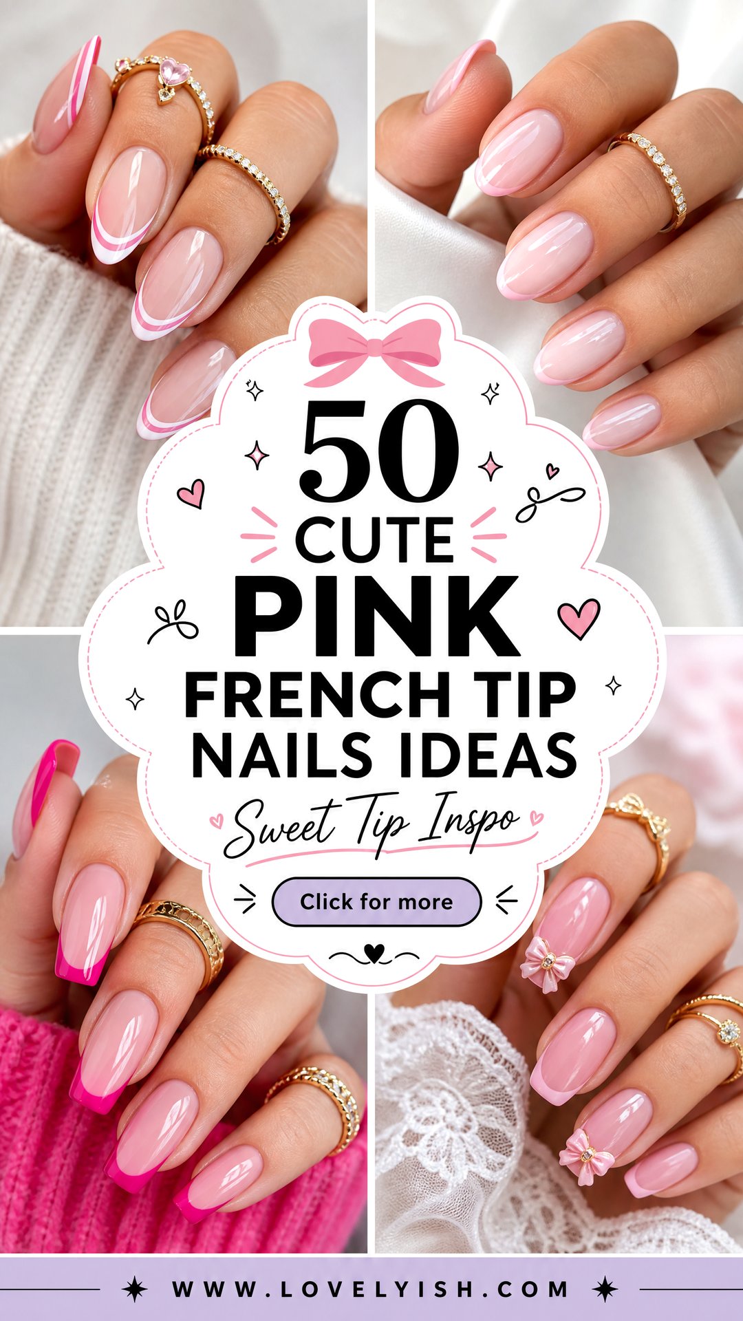 50 Cute Pink French Tip Nails Ideas to Try Today – Lovelyish