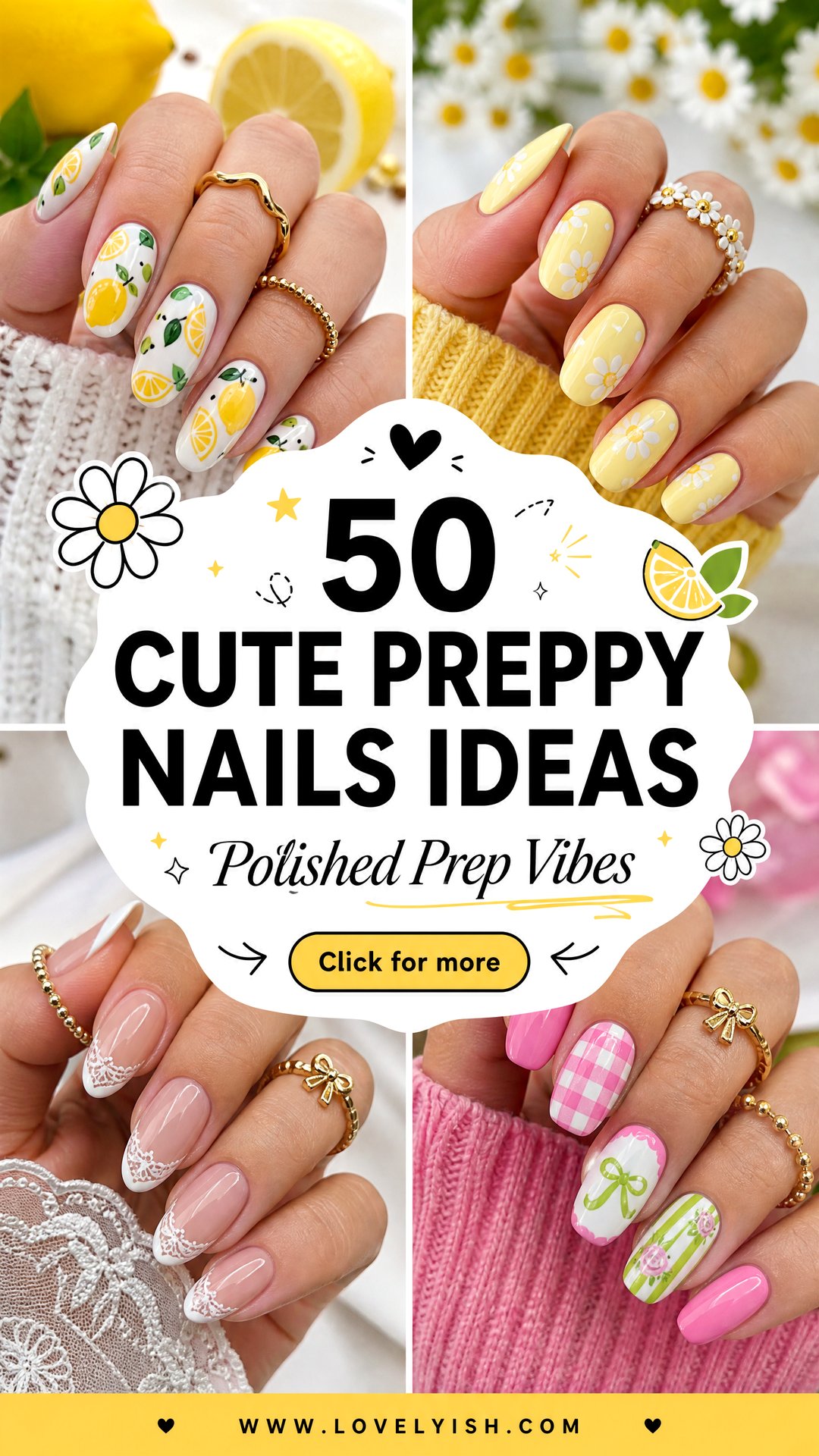 50 Cute Preppy Nails Ideas for a Polished Style – Lovelyish