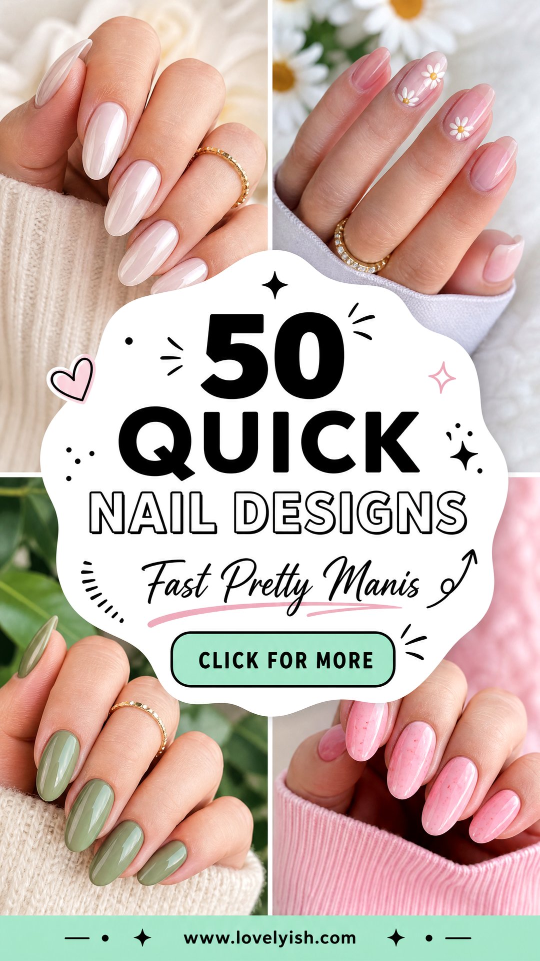 50 Quick Nail Designs for Easy, Stunning Manicures – Lovelyish
