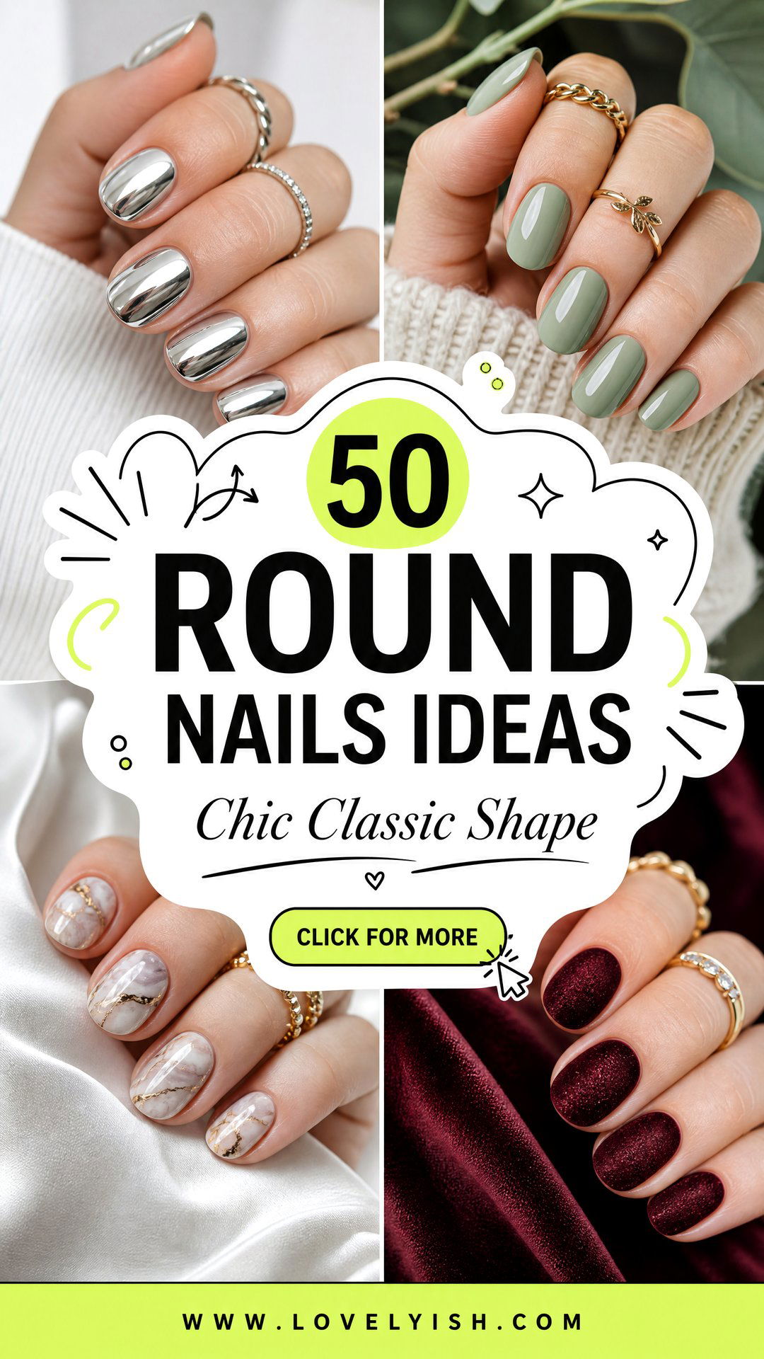 50 Round Nails Ideas for Chic, Classic Manicures – Lovelyish